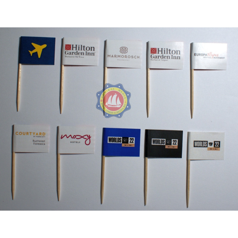 Stegulete scobitoare personalizate Numar bucati set 200 buc