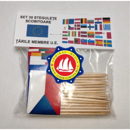 Set 30 stegulete scobitoare tari membre UE Scobitoare 65mm Numar bucati ...
